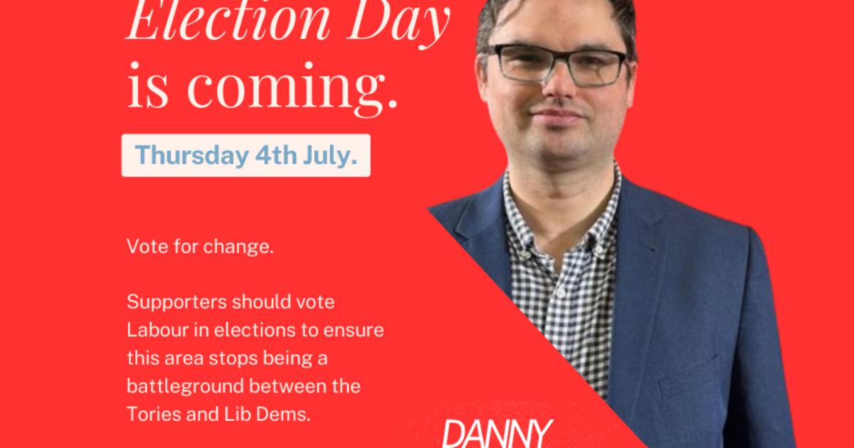 Danny Sweeney Parliamentary Candidate 2024 information - Lewes ...